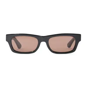 HEAVEN MAYHEM HEAVEN MAYHEM Sloane Rectangular Sunglasses Black/brown