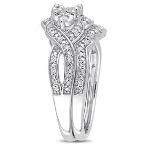 JULIANNA B. Diamond 3-stone Bridal Ring Set