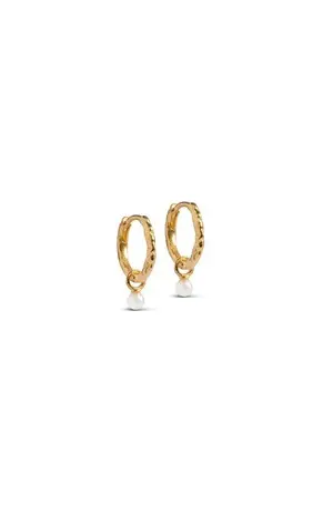 ENAMEL COPENHAGEN Belle Hoop Earrings - Pearl
