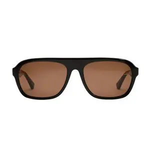 HEAVEN MAYHEM Vesper Aviator Sunglasses - Black/brown