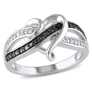 JULIANNA B. Diamond Heart Ring - Sterling Silver