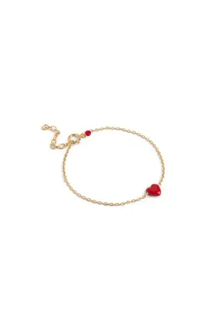 ENAMEL COPENHAGEN Amore Heart Bracelet - Red