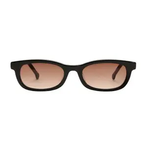 HEAVEN MAYHEM Rhey Oval Sunglasses Black/black