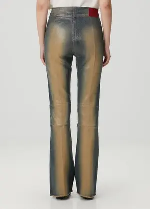 PCFG Coated Flare Pants - Blue