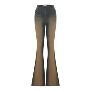 PCFG Coated Flare Pants - Blue