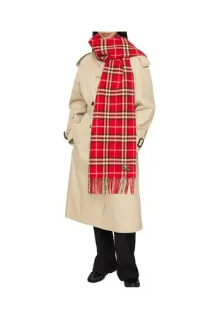 Burberry Check Cashmere Scarf