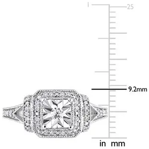 JULIANNA B. Diamond Halo Promise Ring