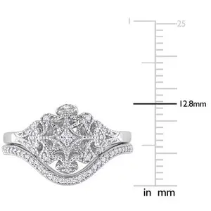 JULIANNA B. 1/5 Ctw Diamond Bridal Ring Set