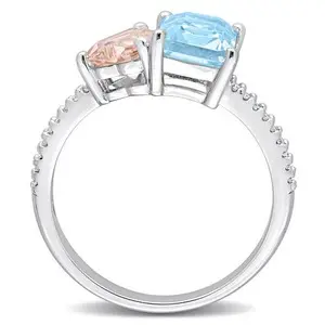 JULIANNA B. Morganite And Diamond Two-stone Ring