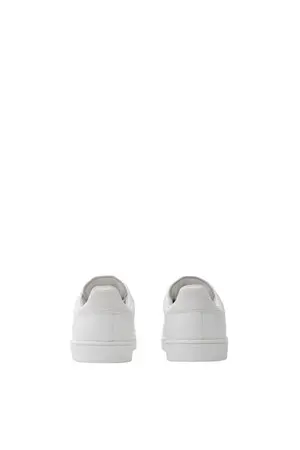 Burberry Embossed Check Leather Set Sneakers - Porcelain White