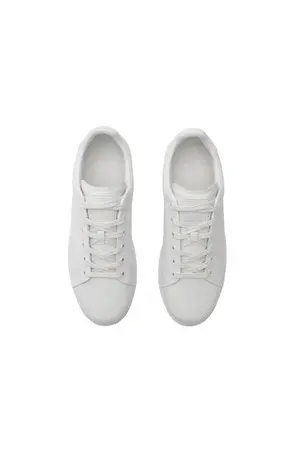 Burberry Embossed Check Leather Set Sneakers - Porcelain White