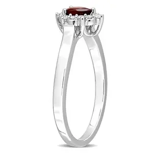 JULIANNA B. And Diamond Teardrop Halo Ring