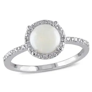 JULIANNA B. And Diamond Accent Halo Ring - Opal