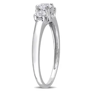 JULIANNA B. Created White Sapphire Three-stone Ring
