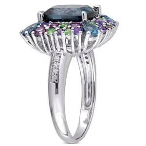JULIANNA B. Multi-gem And Diamond Cocktail Ring