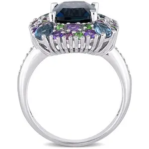 JULIANNA B. Multi-gem And Diamond Cocktail Ring