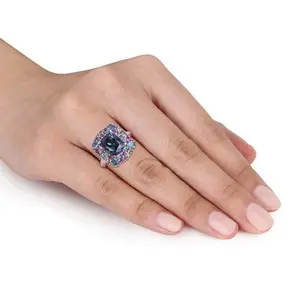 JULIANNA B. Multi-gem And Diamond Cocktail Ring