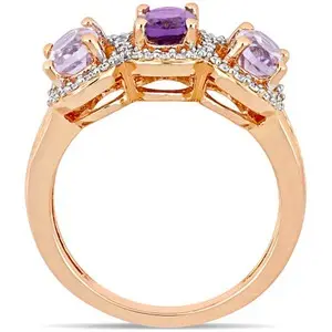 JULIANNA B. Diamond And Gemstone Halo Ring