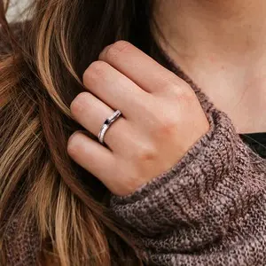JULIANNA B. Sterling Silver Engagement Ring