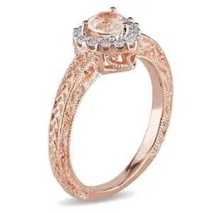 JULIANNA B. Diamond And Heart Halo Ring