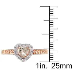 JULIANNA B. Diamond And Heart Halo Ring