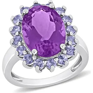 JULIANNA B. And Tanzanite Halo Cocktail Ring - Amethyst