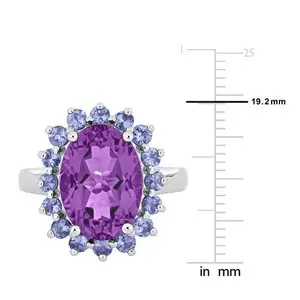JULIANNA B. And Tanzanite Halo Cocktail Ring