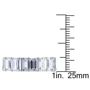 JULIANNA B. Cubic Zirconia Emerald-cut Eternity Ring