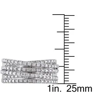 JULIANNA B. 1/2 Ctw Diamond Crossover Ring