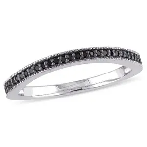 JULIANNA B. Black Band Ring - Diamond