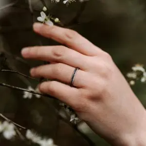 JULIANNA B. Black Band Ring