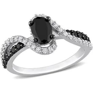 JULIANNA B. Created White Sapphire And Black Swirl Ring - Diamond