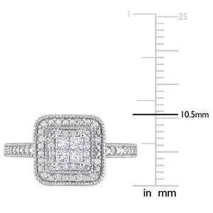 JULIANNA B. Diamond Double Halo Engagement Ring