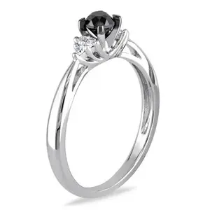 JULIANNA B. 1/2 Ctw Black & White Engagement Ring