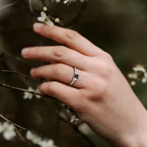 JULIANNA B. 1/2 Ctw Black & White Engagement Ring