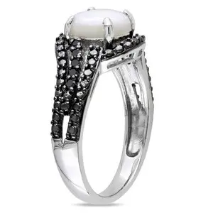 JULIANNA B. Black Diamond And Cocktail Ring