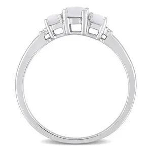 JULIANNA B. 10k White Gold And Diamond Ring