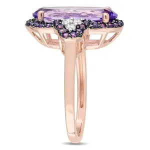 JULIANNA B. White Topaz Halo Ring