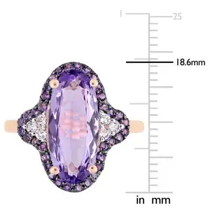 JULIANNA B. White Topaz Halo Ring
