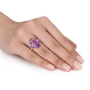 JULIANNA B. White Topaz Halo Ring