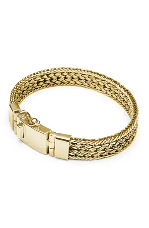 NIALAYA Braided Chain Bracelet - Gold