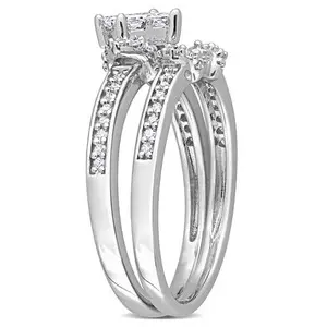 JULIANNA B. 1/2 Ctw Diamond Bridal Ring Set