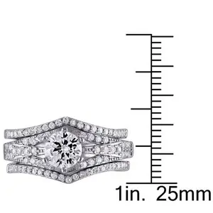 JULIANNA B. Cubic Zirconia Bridal Ring Set