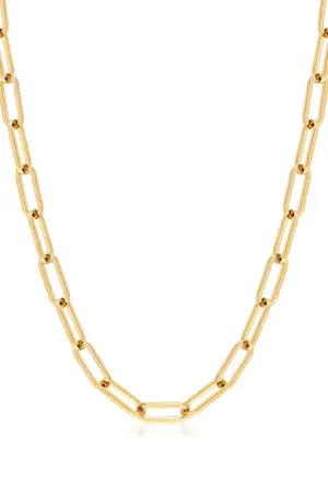 NIALAYA Link Chain Necklace - Gold