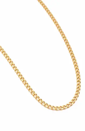 NIALAYA JEWELRY Plated Stainless Steel Link Chain Necklace - Gold