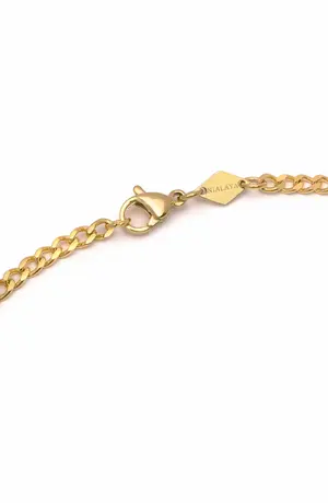 NIALAYA JEWELRY Plated Stainless Steel Link Chain Necklace