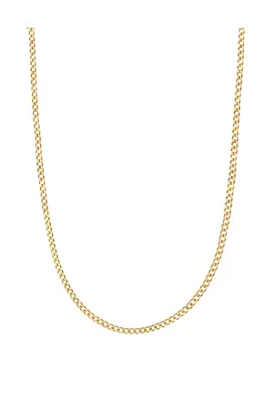 NIALAYA JEWELRY Plated Stainless Steel Link Chain Necklace - Gold