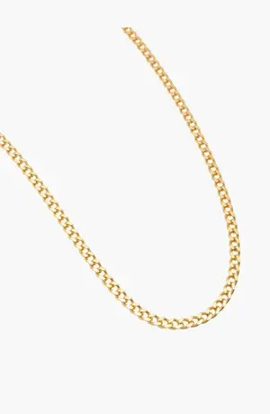 NIALAYA JEWELRY Plated Stainless Steel Link Chain Necklace - Gold