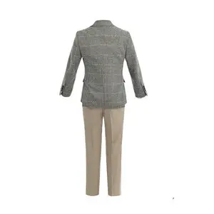 MOUSTACHE Checkered Blazer And Trousers Set