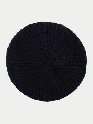 Gobi Cashmere Cashmere Blend Beret Black